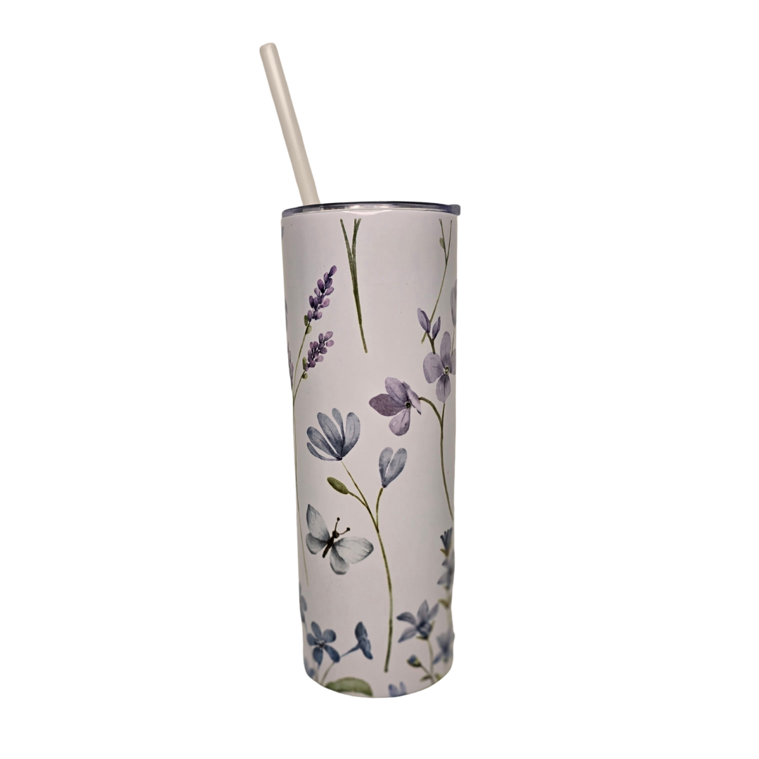 TUMBLER-PURPLE FLOWER – Harper Bee