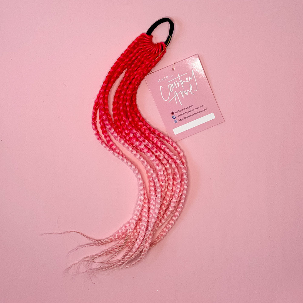 HAIR BY COURTNEY ANNE - Two Tone Pink Mini Plaits – Harper Bee